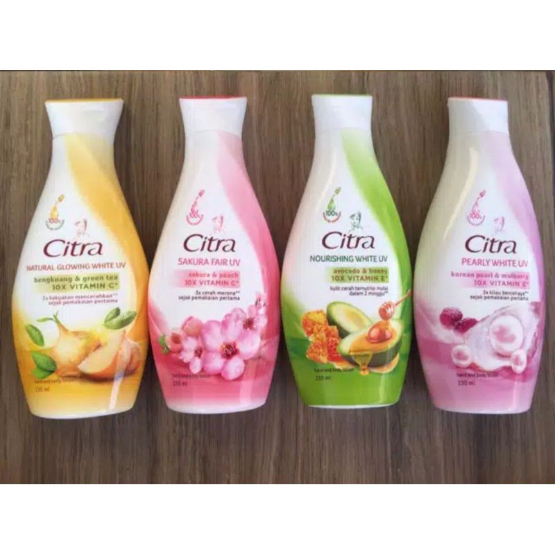 Jual Citra Hand & Body Lotion 210ml / 230ml | Body Lotion 210ml Citra ...
