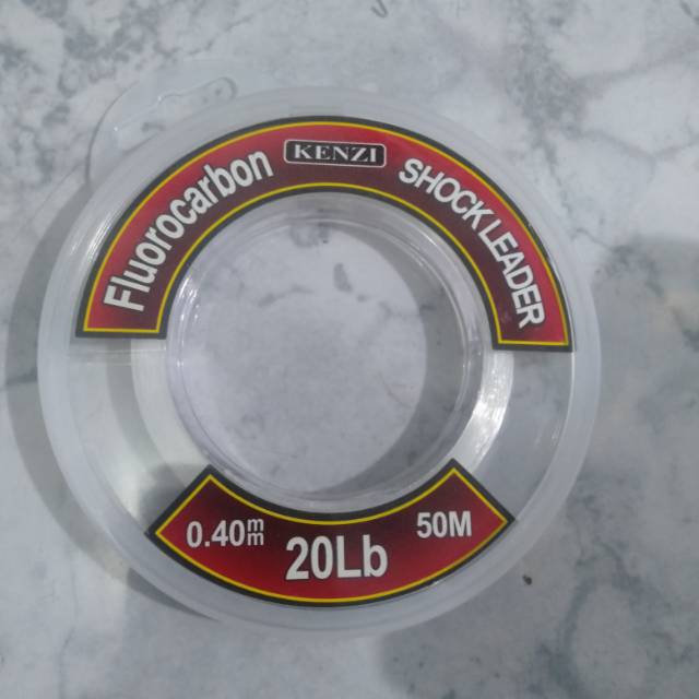 Jual Senar leader kenzi 20lbs 30lbs 40lbs 50lbs fluorocarbon shock ...