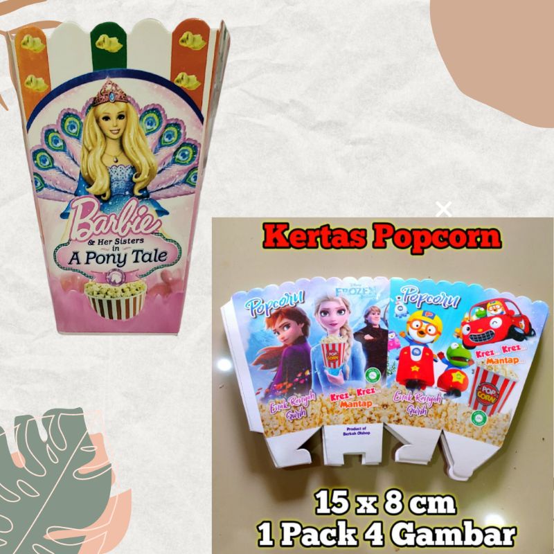 Jual kertas popcorn tempat snack karakter | Shopee Indonesia