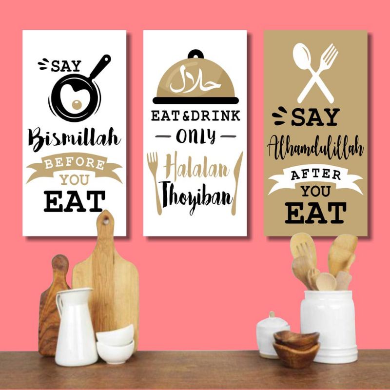 Jual Hiasan Dinding Dapur Pajangan Rumah Poster Kayu Walldecor Kitchen ...