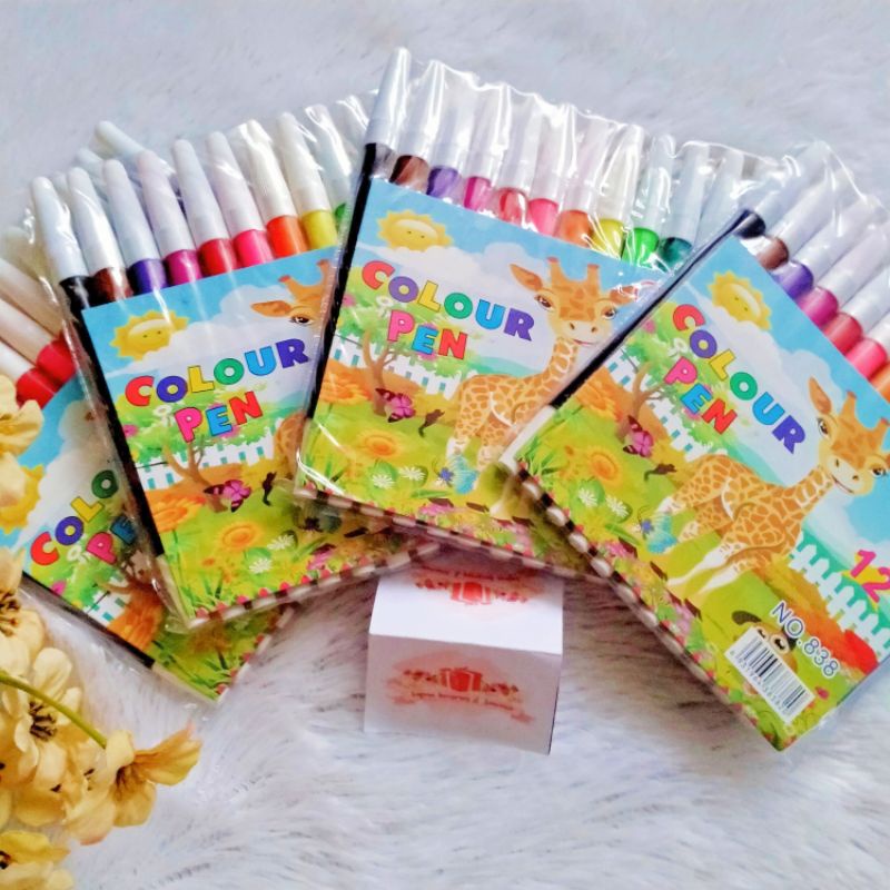 Jual Spidol Warna / Spidol isi 12 pcs / Spidol murah | Shopee Indonesia