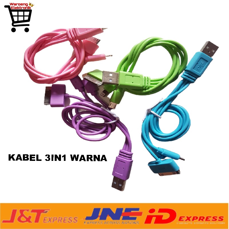 Jual Kabel 3in1 warna | Shopee Indonesia
