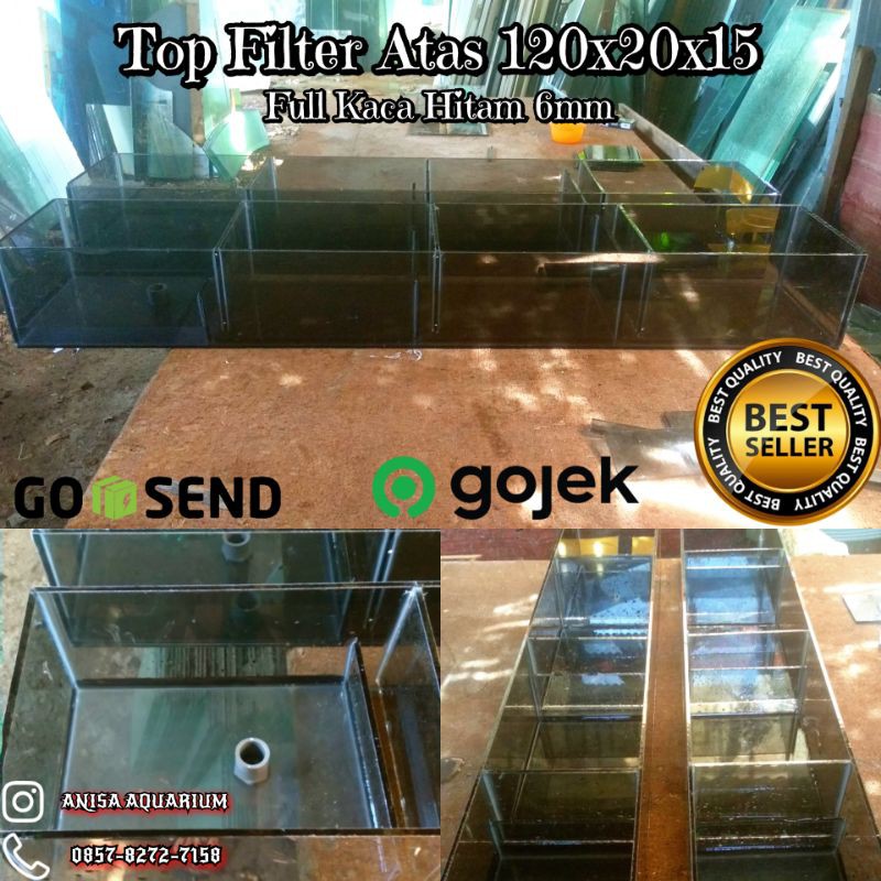 Jual TOP FILTER ATAS FULL HITAM UKURAN 120x15x17 | Shopee Indonesia