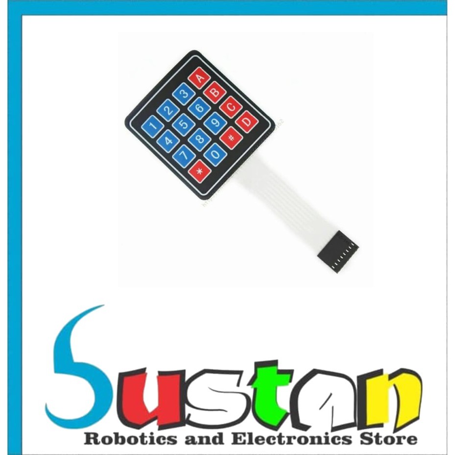 Jual Keypad 4x4 Membran Matrix Array Arduino Raspberry 16 Key pad ...