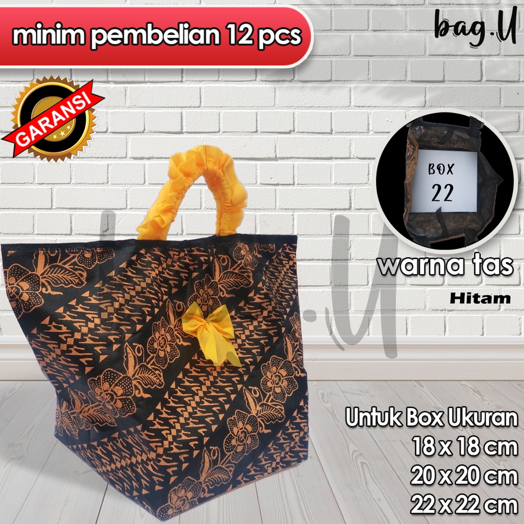 Jual Tas Berkat Hajatan Spunbond Tasyakuran Lusinan Muat Kotak Nasi Ukuran 22 x 22 20 x 20 18 x ...