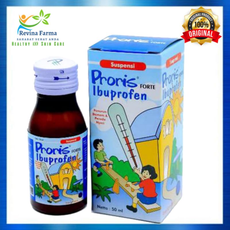 Jual Proris Forte Syrup 50ml Obat turun panas Anak, Obat Demam Anak ...