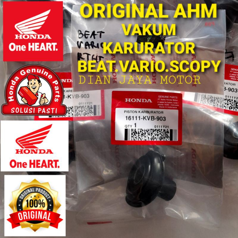 Jual ( AHM ) Karet Vakum Karburator Original Honda Genuine Parts KVB ...