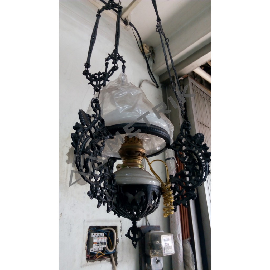 Jual LAMPU GANTUNG KLASIK KEREK ANTIK D18CM LAMPU KATROL LAMPU HIAS ...