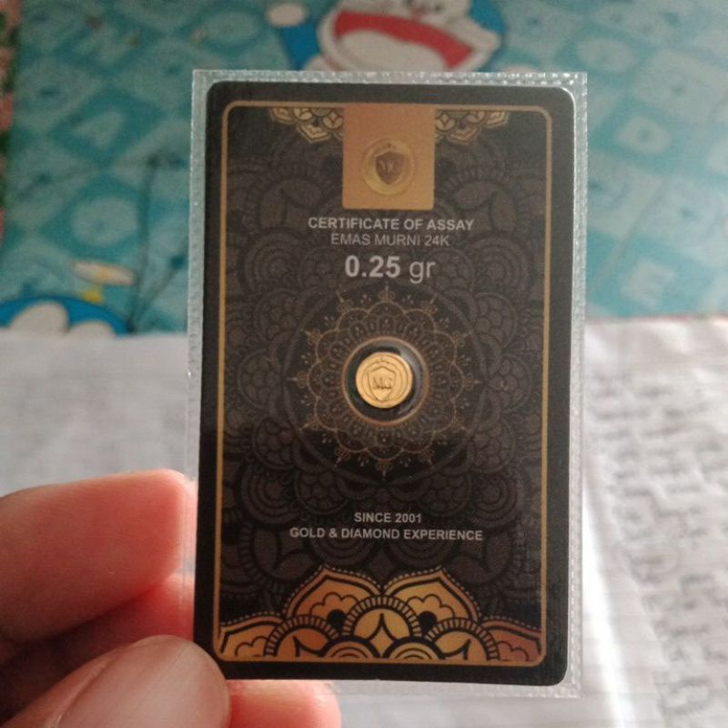 Jual Emas Minigold 0,25 Gr Mini Gold 0,25 Gr black series 24 Karat ...