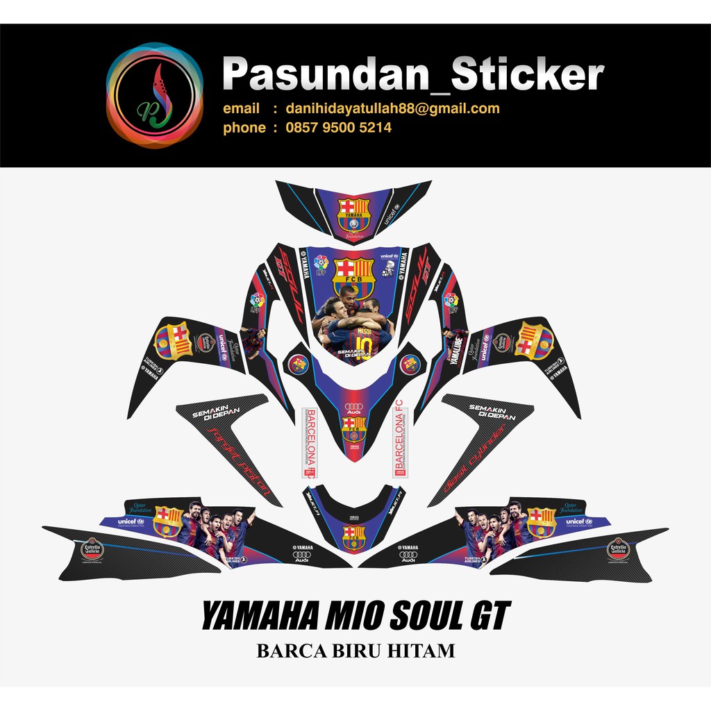 Jual YAMAHA MIO SOUL GT BARCA BIRU HITAM | Shopee Indonesia