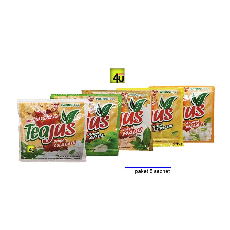 Jual Teajus - Minuman Serbuk Teh - PAKET 5 SACHET | Shopee Indonesia