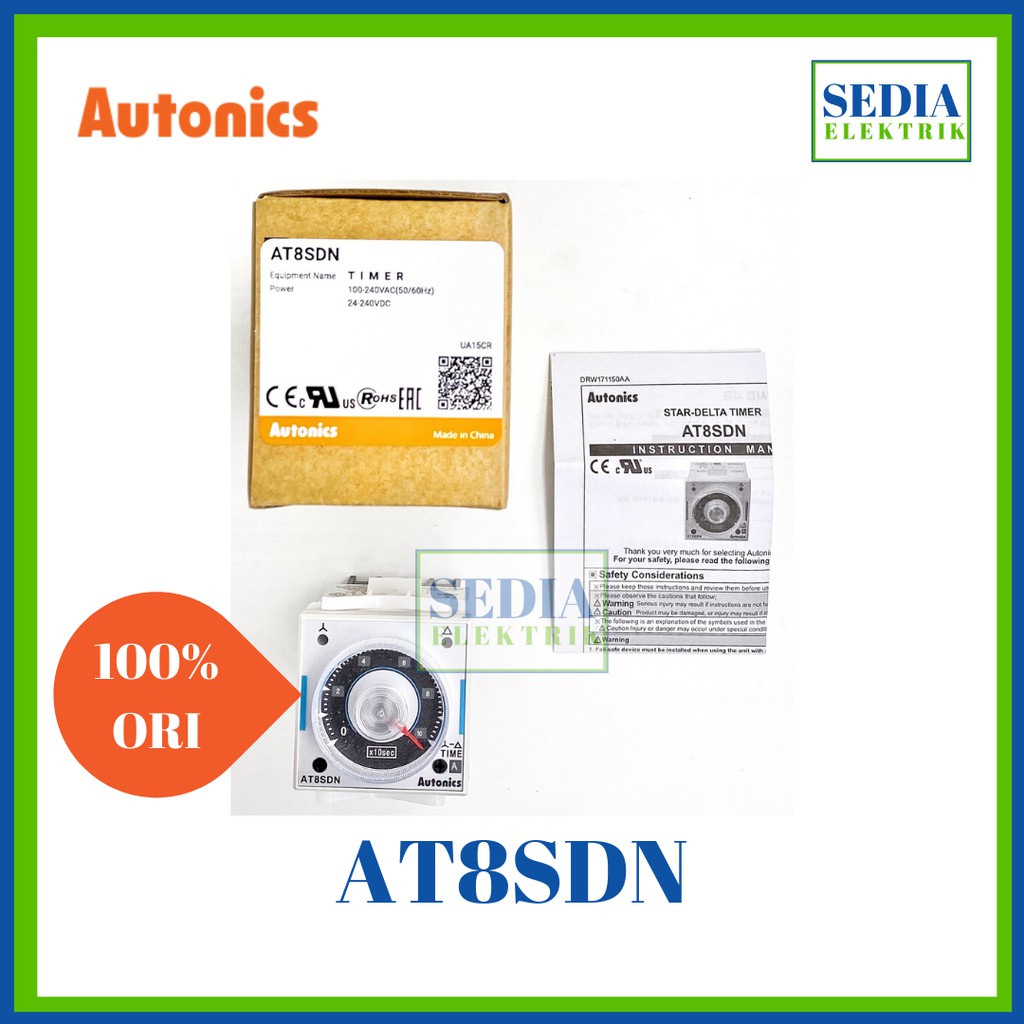 Jual TIMER AUTONICS AT8SDN AT8-SDN 100-240VAC 24-240VDC PERSAMAAN H3CR ...
