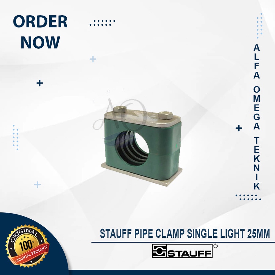 Jual CLAMP STAUFF 25 MM ORIGINAL SINGLE LIGHT KLEM TUBING PIPA SELANG ...