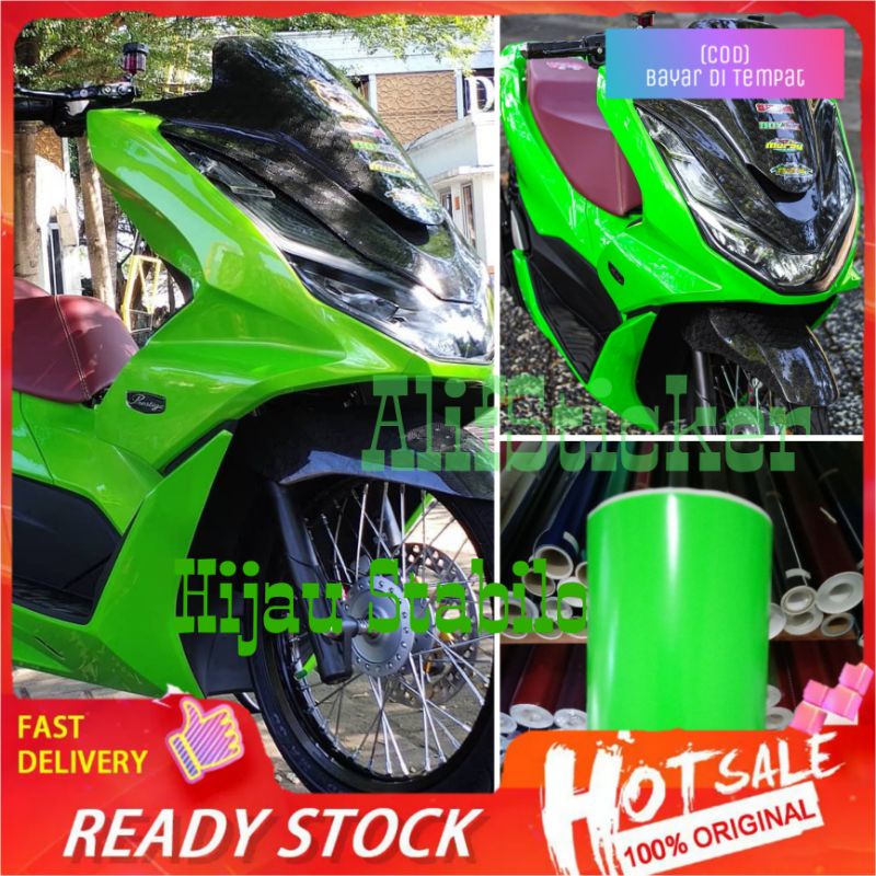 Jual Stiker Skotlet Hijau Stabilo Skotlet Motor Warna Hijau Stabillo ...