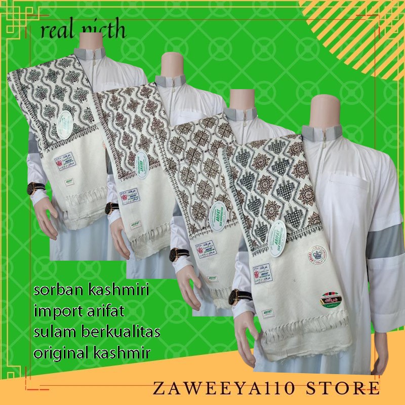 Jual SORBAN KASHMIRI ARIFAT SULAM MOTIF RIDA HABIB BAHAR | Shopee Indonesia