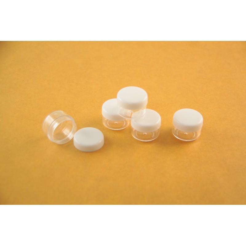 Jual Pot Pp 5 Gram Wadah Bening Tutup Bening / Hitam / Putih - Wadah ...