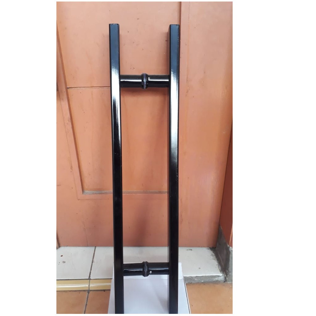 Jual Handle Pintu stainless Stell Panjang 80 cm Hitam Handle H Kotak ...
