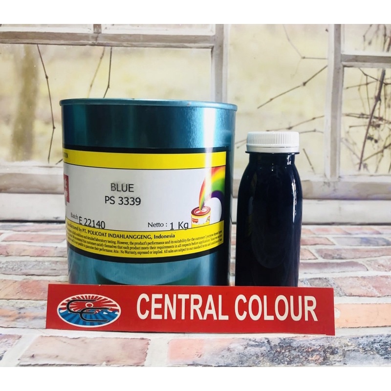 Jual Tinta Sablon Policoat Blue PS 3339 Basis Minyak - 1KG | Shopee Indonesia