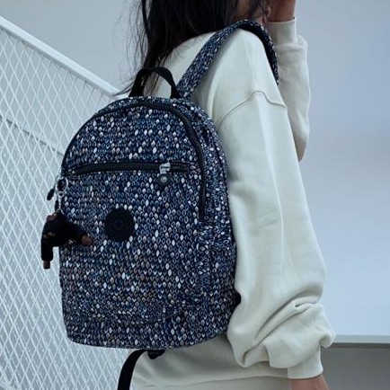 Jual Tas Ransel Kipling Class Seoul S Medium Monkey Hitam Scale Sisik ...