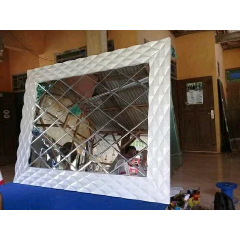 Jual frame kaca bevel silang-silang | Shopee Indonesia