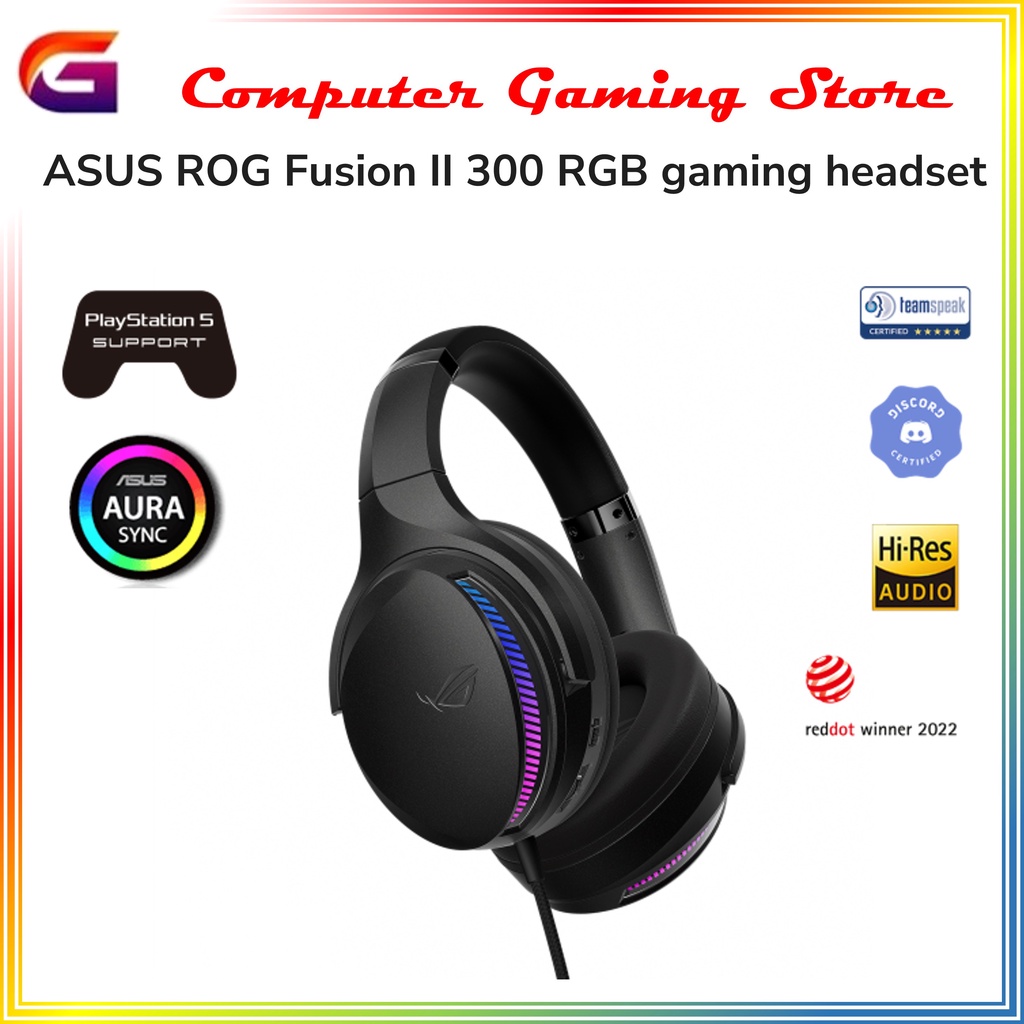 Jual ASUS ROG Fusion II 300 RGB gaming headset | Shopee Indonesia