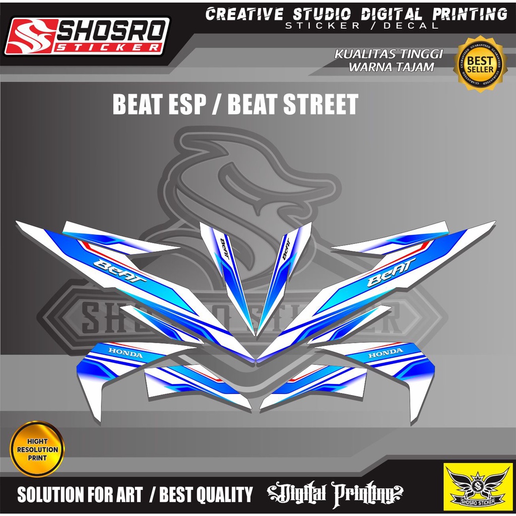 Jual MOTIF DECAL/ LIS COD/STIKER STRIPING VARIASI MOTOR HONDA BEAT ESP ...