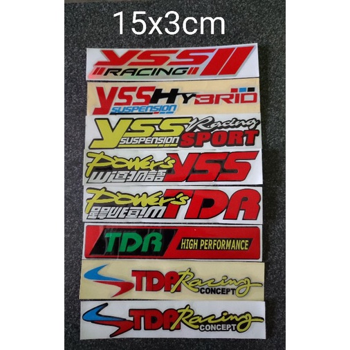 Jual STICKER CUTTING SPONSOR TDR YSS SUSPENSION KUALITAS TERBAIK ...