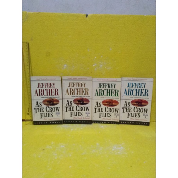 Jual NOVEL ORIGINAL As The Crow Flies Jilid 1- 4 By Jeffrey Archer ...