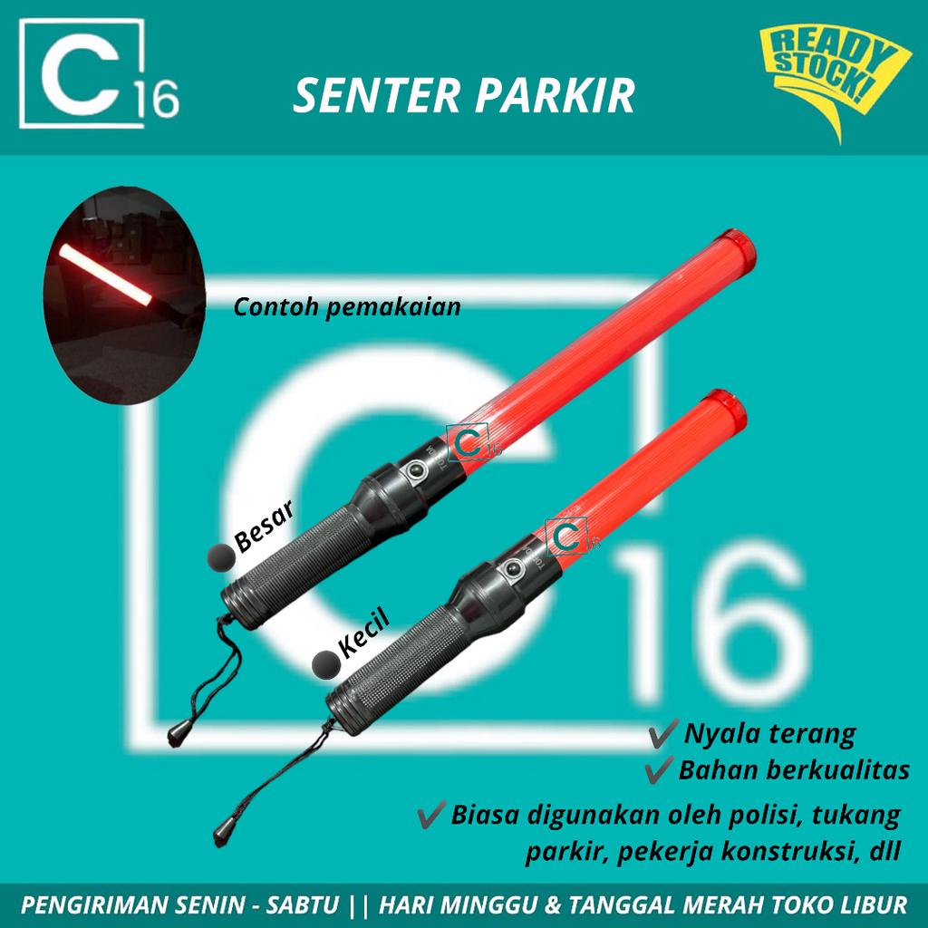 Jual Lampu Lalu Lintas/Tongkat Lalin Juru Parkir 41cm & 53cm / Senter ...