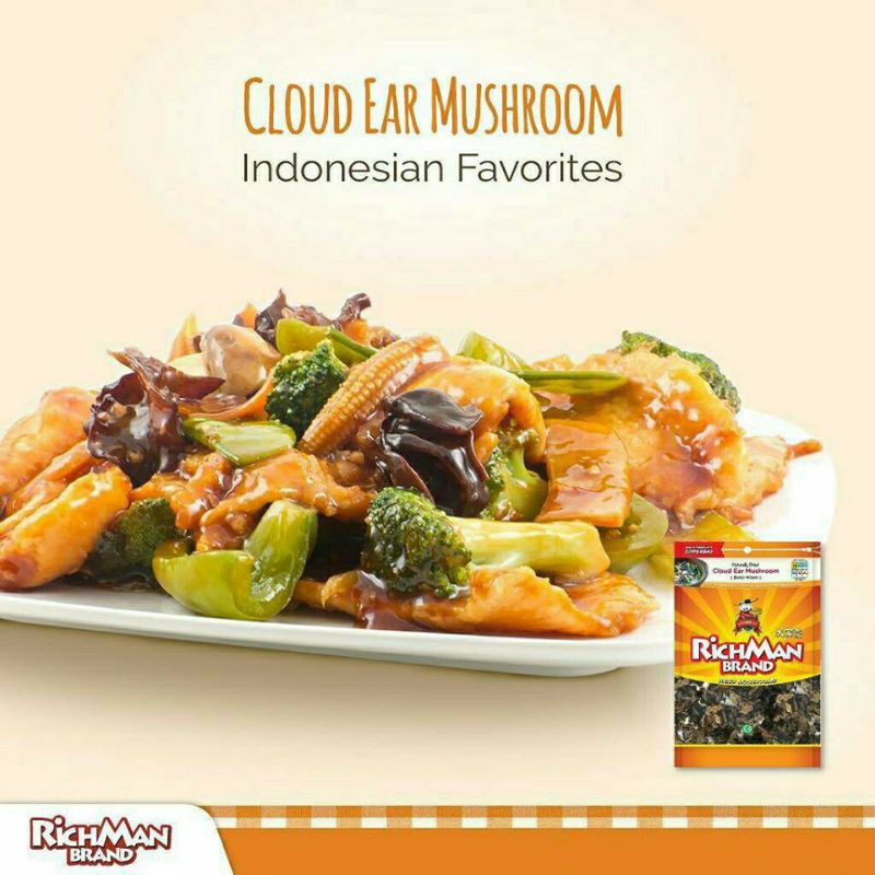 Jual RichMan Brand Cloud Ear Mushrooms [ Jamur Kuping ] Bokji Hitam ...
