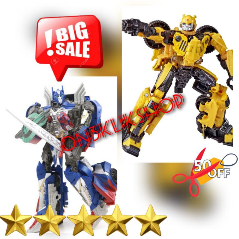 Jual Toys4Us - Mainan Action Figure Robot Transformers BMB Optimus Prime dan Bumblebee Jeep ...