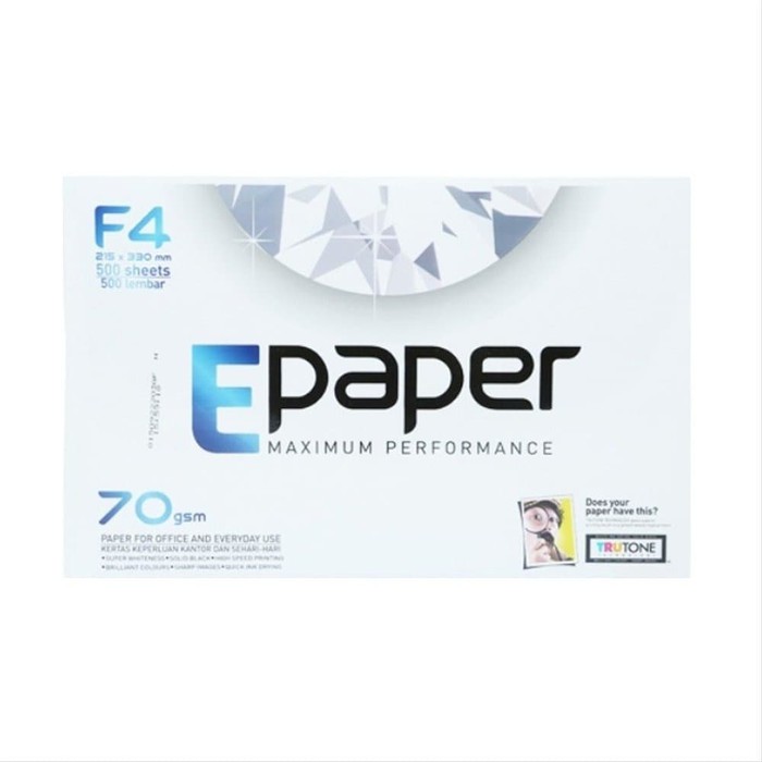 Jual Dijual KERTAS HVS F4 FOLIO 70 GRAM KERTAS PRINTER FOTOKOPI RIM 500 ...