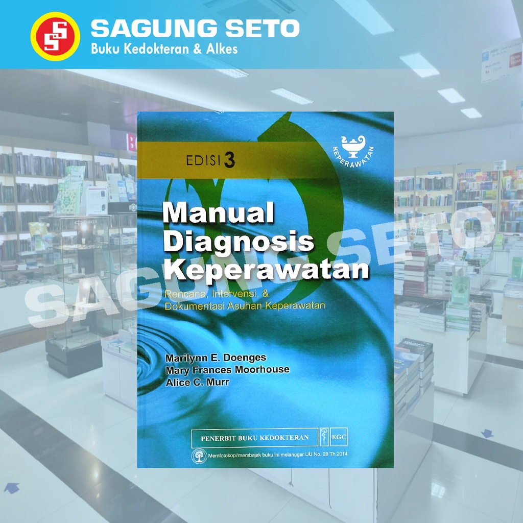 Jual MANUAL DIAGNOSIS KEPERAWATAN RENCANA, INTERVENSI & DOKUMENTASI | Shopee Indonesia