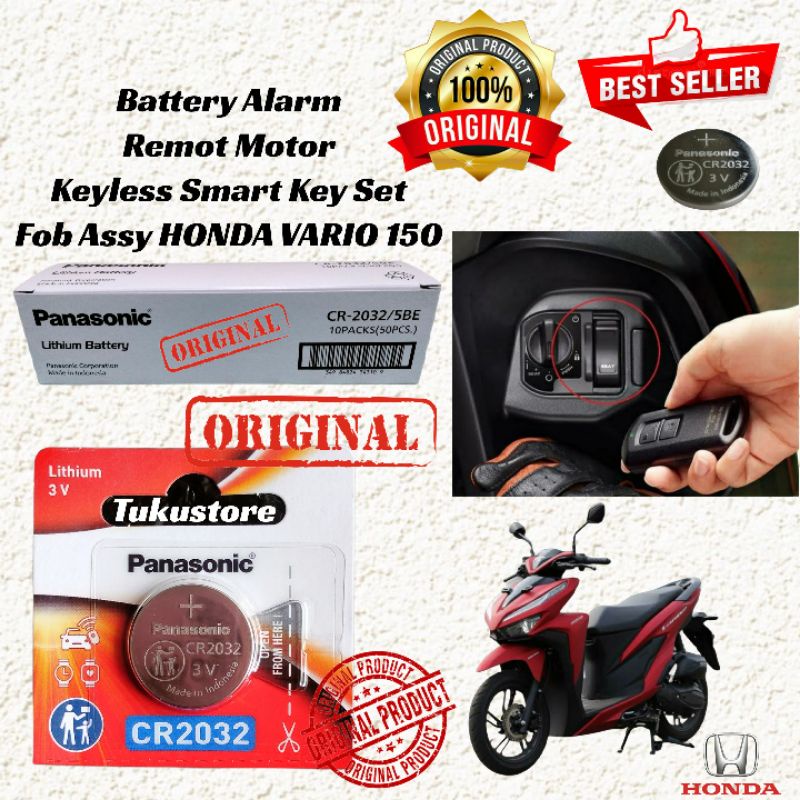 Jual Baterai Remote Kunci Motor Honda VARIO 150 Original Panasonic ...