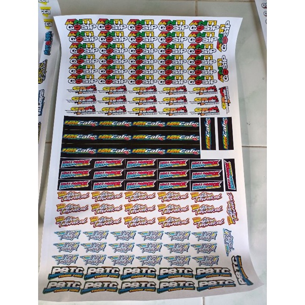 Jual Stiker Truk Oleng Lembaran isi 120 pcs | Shopee Indonesia