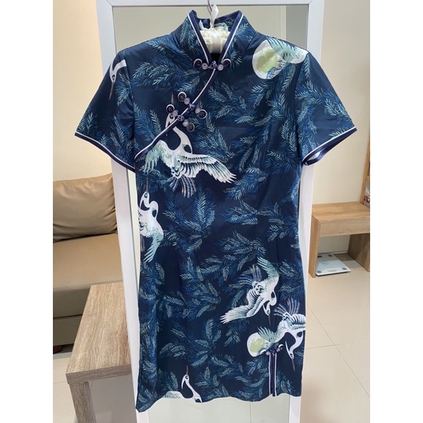 Jual BLUE PHOENIX QIPAO / CHEONGSAM/ Baju Tingjing Sangjit Imlek ...