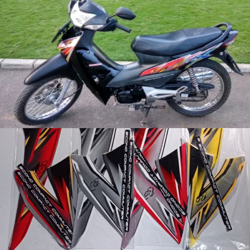 Jual Striping honda supra fit-x ori full body stiker fitx lis standar ...