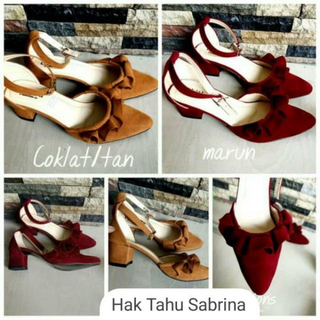 Jual HAK TAHU MODEL SABRINA (marun) | Shopee Indonesia