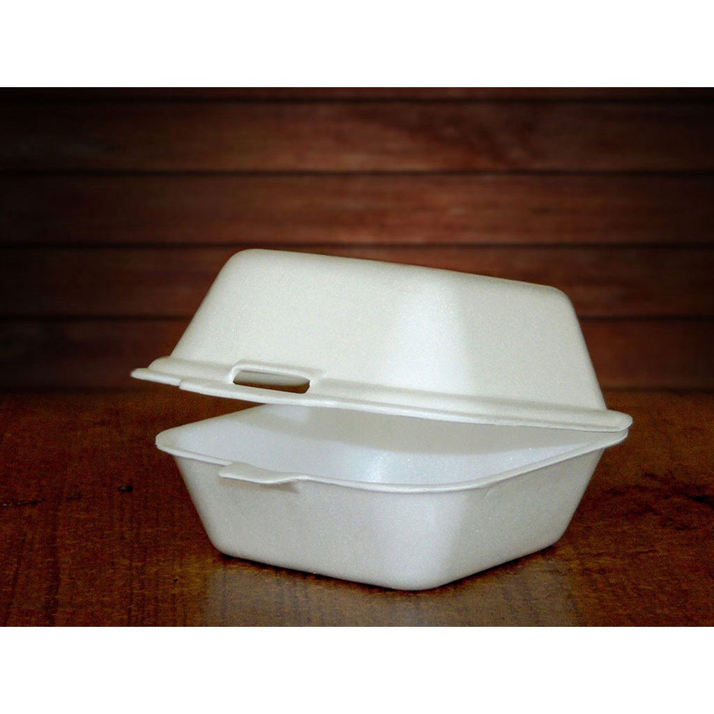 Jual KCS LUNCH BOX KCS H01 BURGER TEMPAT MAKAN STYROFOAM isi 200pcs ...