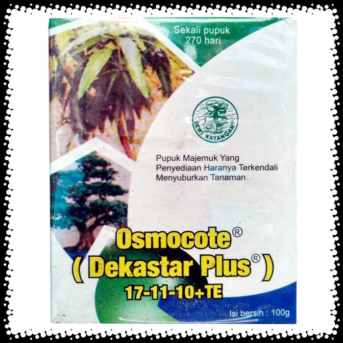 Jual Pupuk Osmocote Dekastar 100gr Daun Buah Seimbang bkn gandasil NPK ...