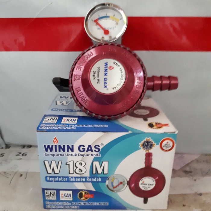 Jual Regulator Winn Gas W 18 M - Meteran W 18M - Tekanan Rendah W18M ...
