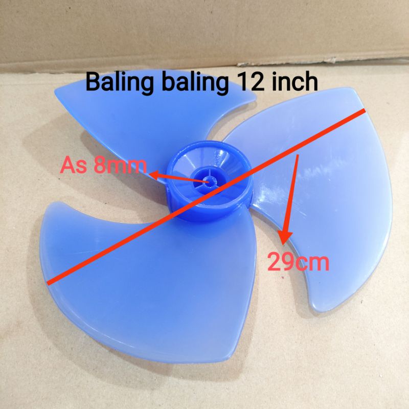 Jual Baling baling Kipas Angin Cosmos 12inchi Universal Miyako Sanex GMC dll 12 inch 29cm ...