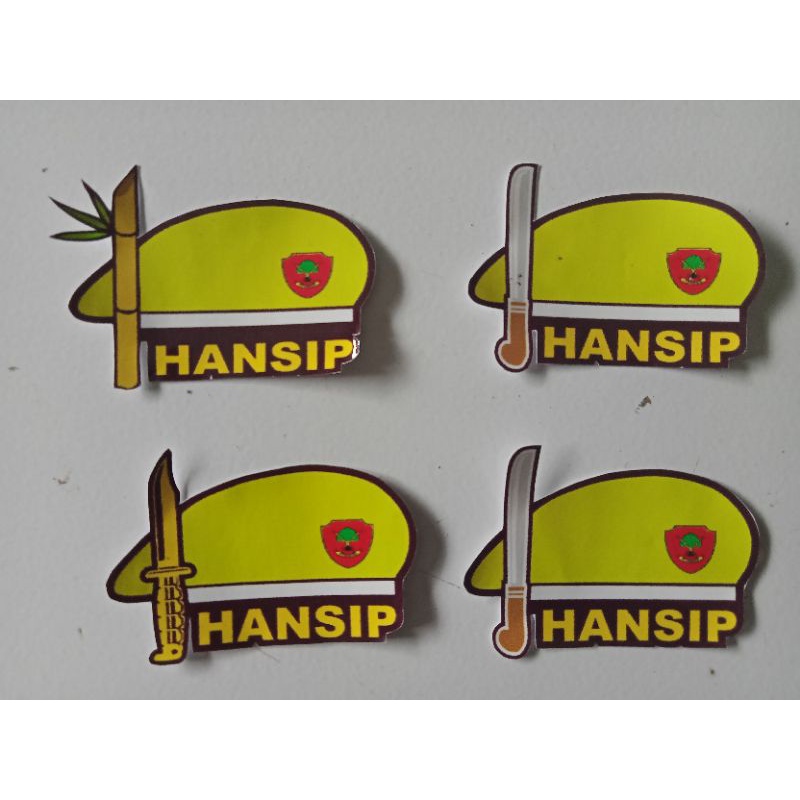 Jual STICKER EMBLOM LUCU VIRAL HANSIP LINMAS,SECURITY,SATPAM BARET ...