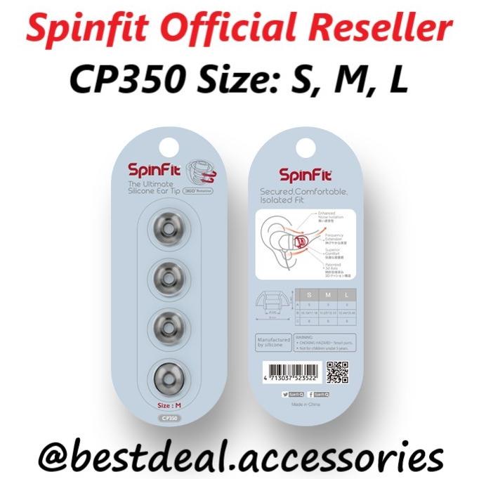 Jual SpinFit CP350 Earphone Eartips Eartip Size S M L | Shopee Indonesia