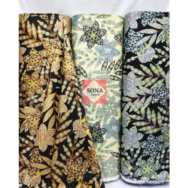 Jual Katun Jepang Motif Batik Daun / Lebar 1,5 meter / Japan Design ...