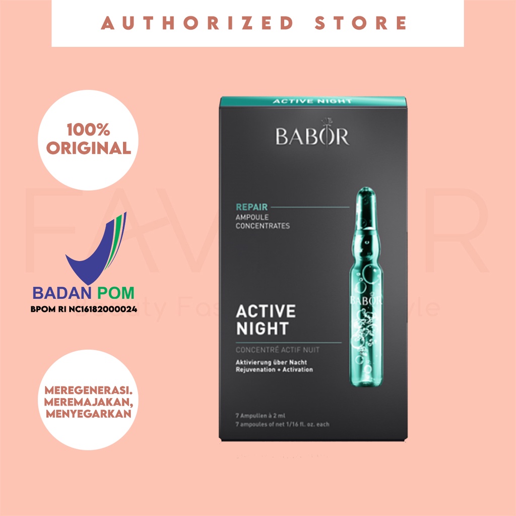 Jual Babor Repair Ampoule Concentrates Active Night 2ml | Shopee Indonesia