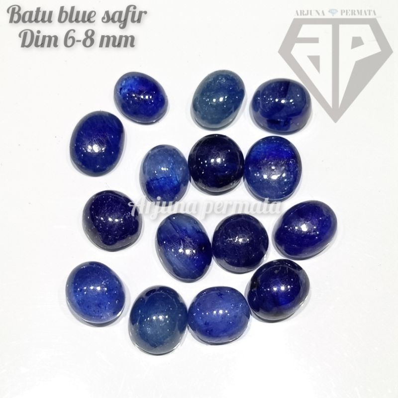 Jual batu permata sapphire blue safir mini kecil | Shopee Indonesia