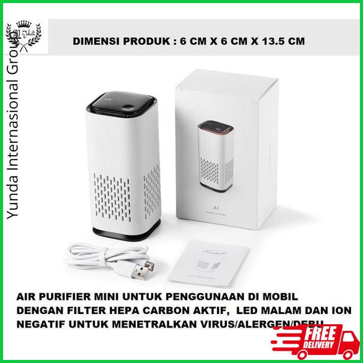 Jual Air Purifier Mobil Hepa Carbon Active Dengan Led Saringan Udara ...