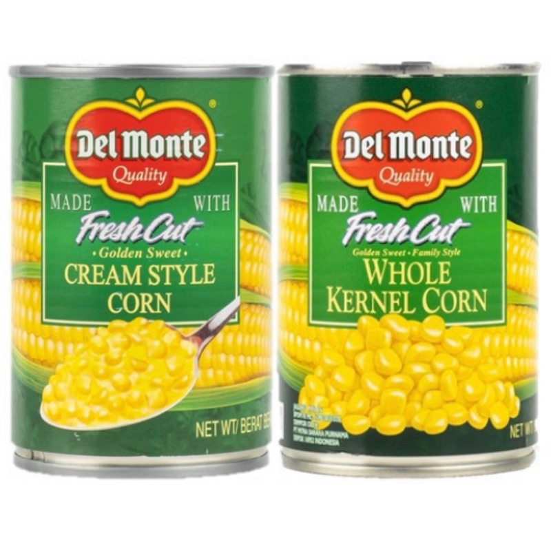 Jual Delmonte Whole Kernel Corn/Delmonte Cream Style Corn/delmonte ...
