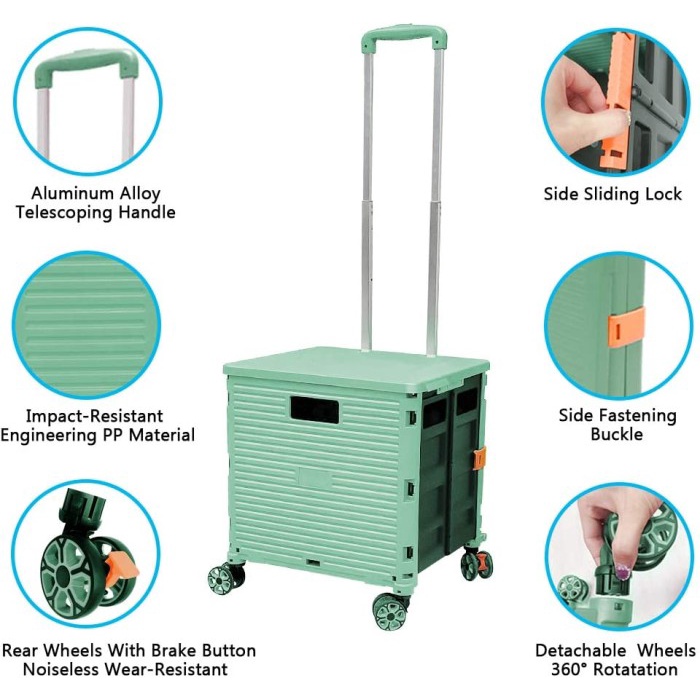 Jual Koper troley box lipat belanja Trolley lipat Kursi | Shopee Indonesia
